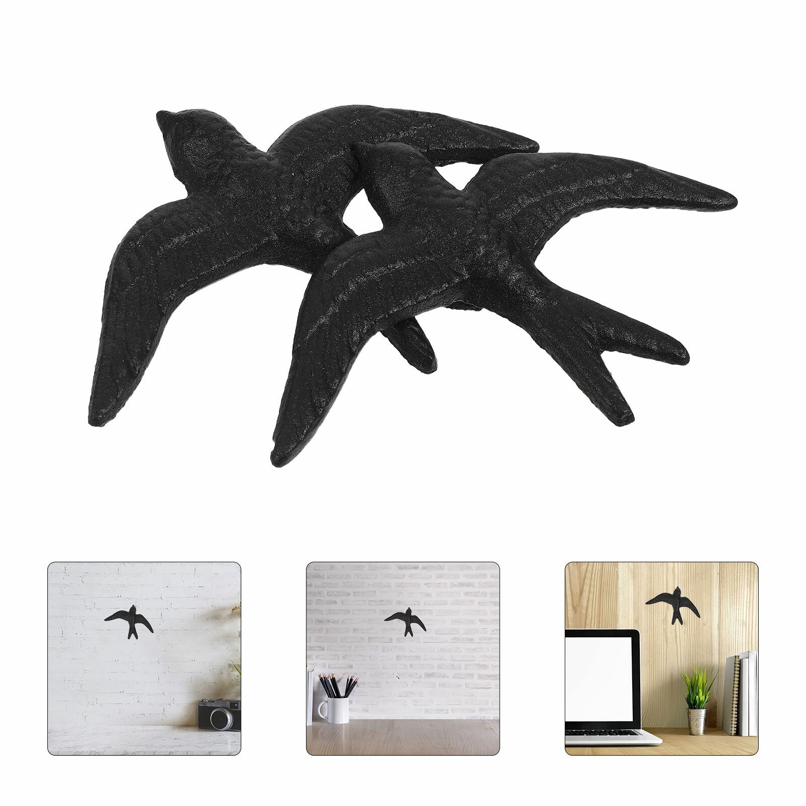 Традиционное убранство помещений при помощи чугунных изделий в виде птиц, два элемента