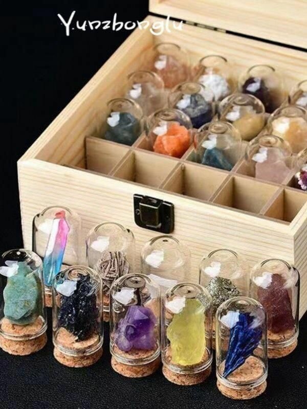 Натуральных камней самоцветов и минералов, игровой набор, амулет, вещи для экспериментов, учёбные принадлежности