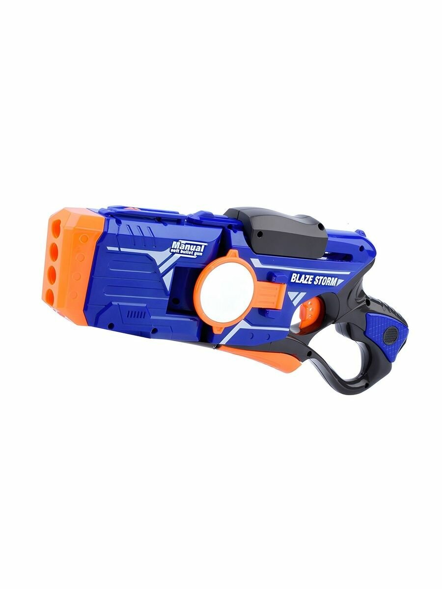 Механический бластер Blaze Storm с мягкими пулями Zecong Toys