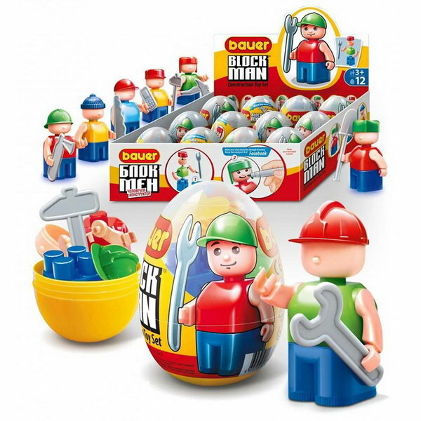 Конструктор в яйце, вид: сборные модели, тематика конструктора: строители