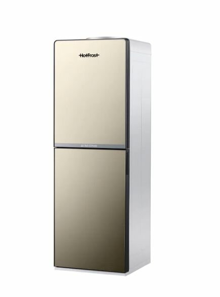 HotFrost Кулер для воды V250CE GOLD со шкафчиком, напольный, с нагревом и охлаждением