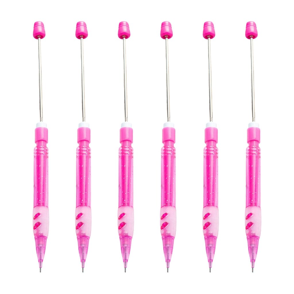 6шт Механические карандаши с бисером для письма, рисования эскизов, механических карандашей 0,5 мм, Набор автоматических карандашей для рисования