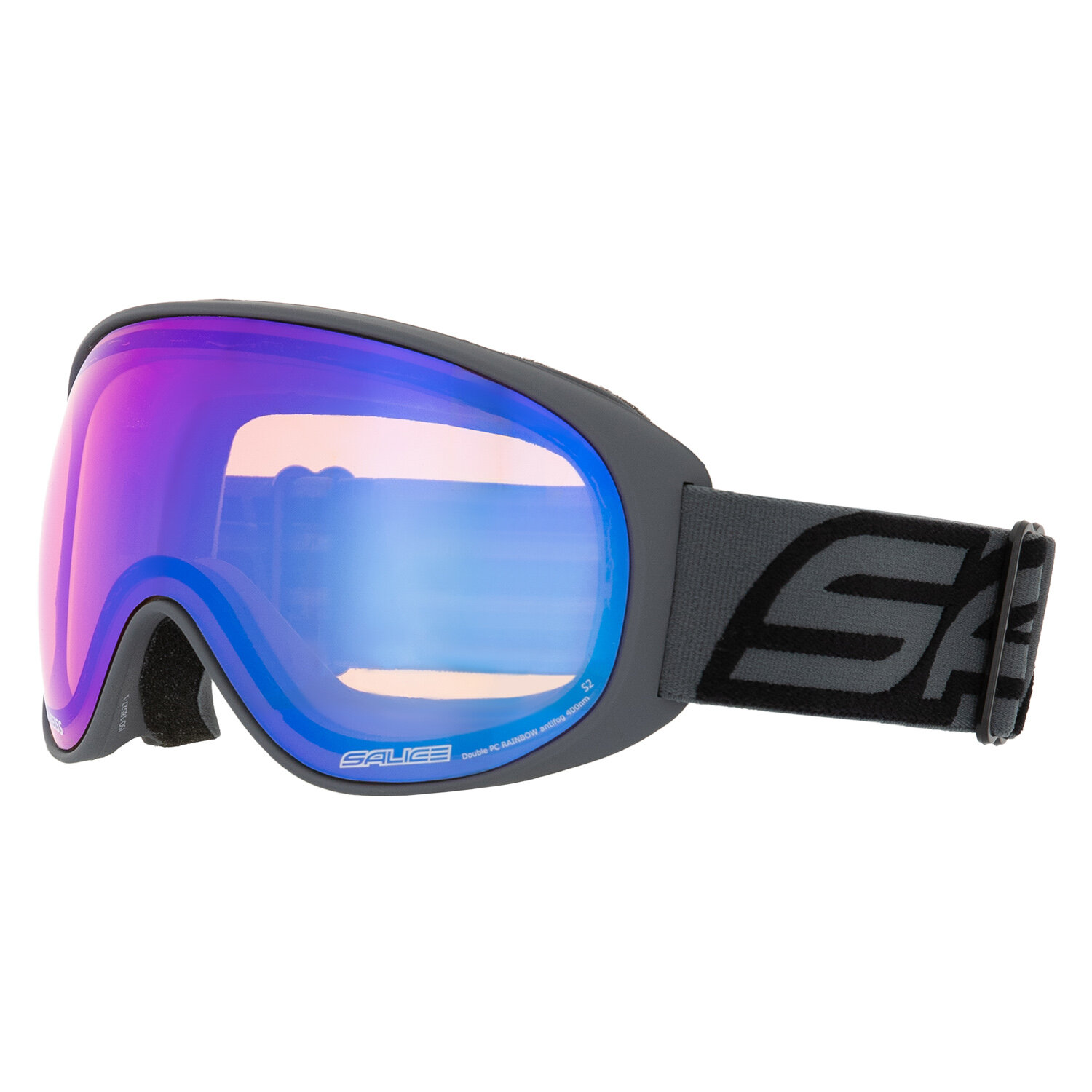 Маска горнолыжная Salice 101DARWF Charcoal/Darw Radium S2