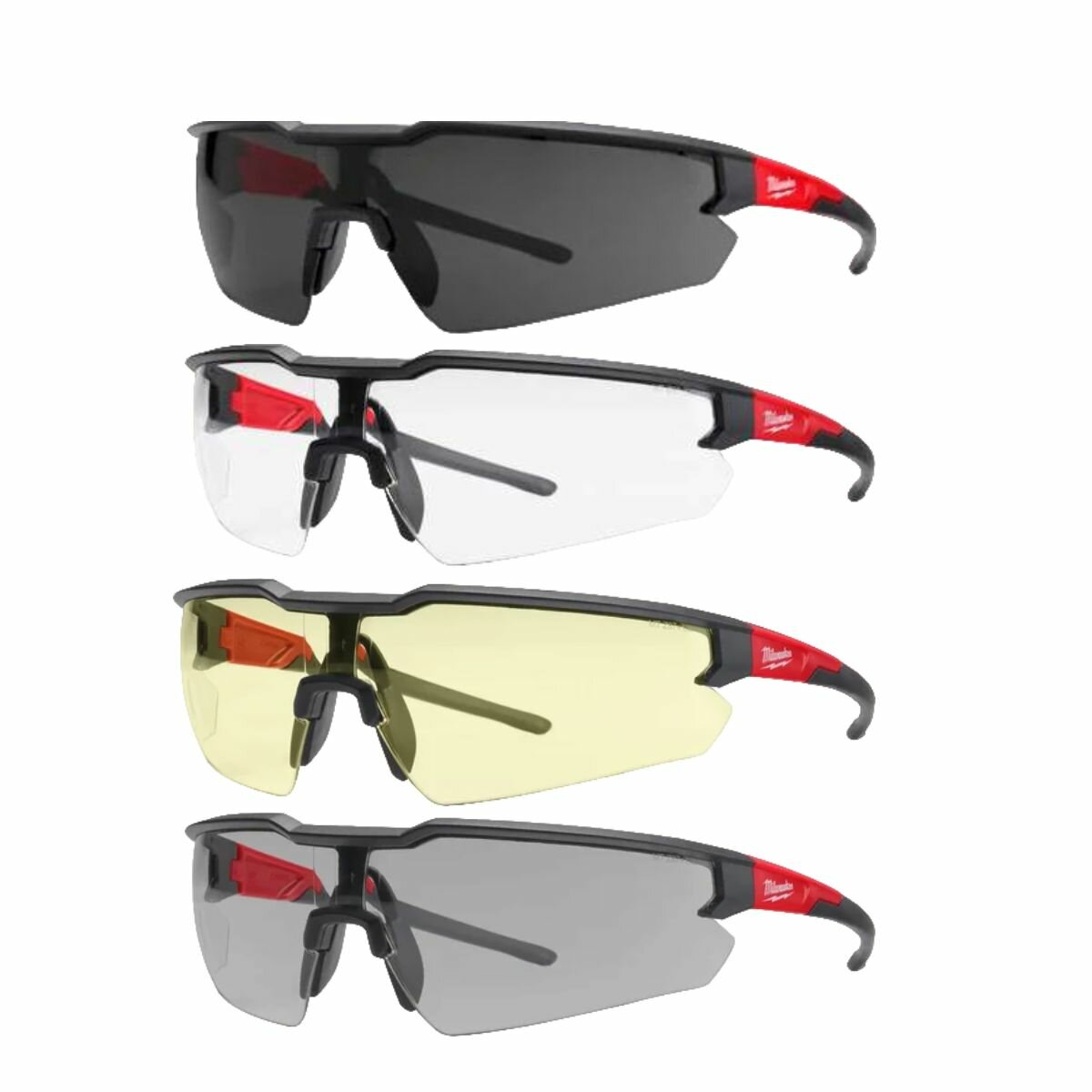 Очки Milwaukee Multi-Color Anti-Scratch Safety Glasses (4 шт в упаковке)