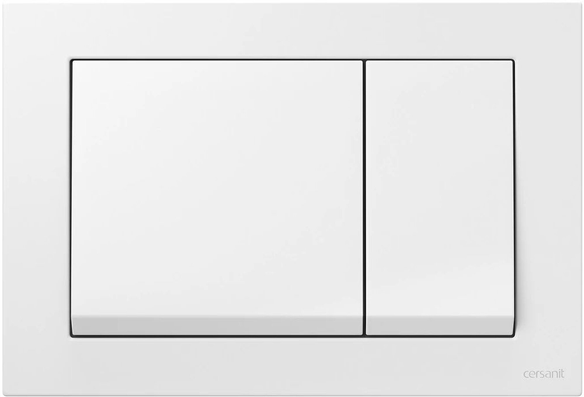 Кнопка смыва Cersanit ENTER II, для унитазов, белая, глянцевая, пластик