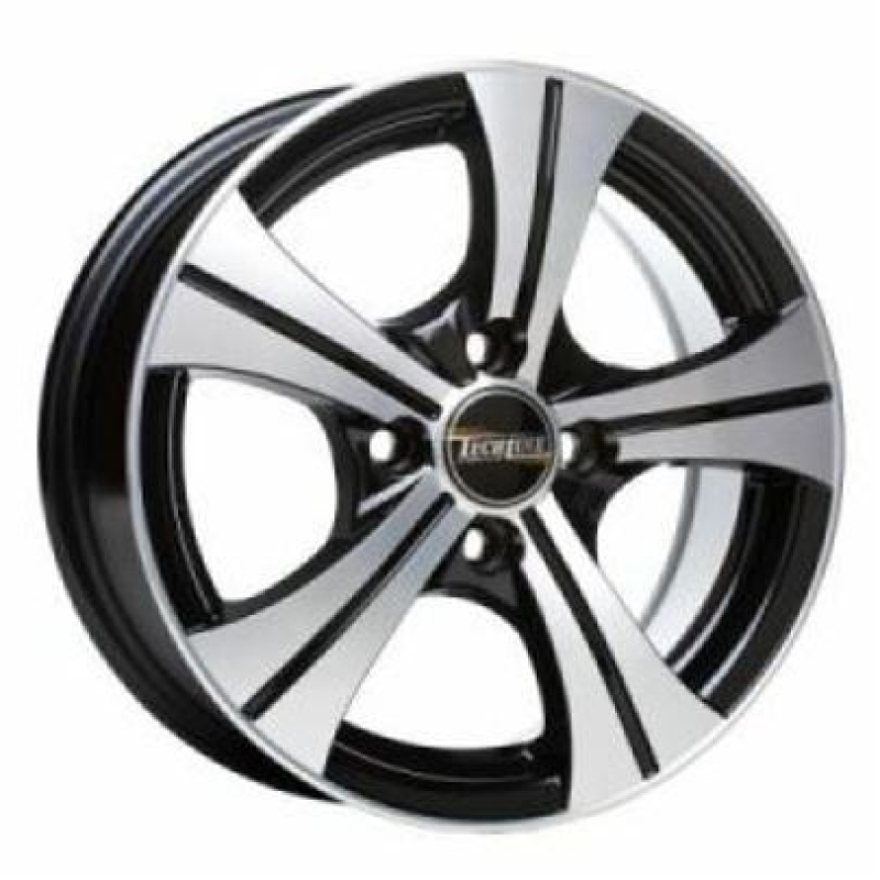 Диск колесный Tech Line 410 5,5x14 4x100 Dia67.1 ET43 цвет BD (черный с проточкой)