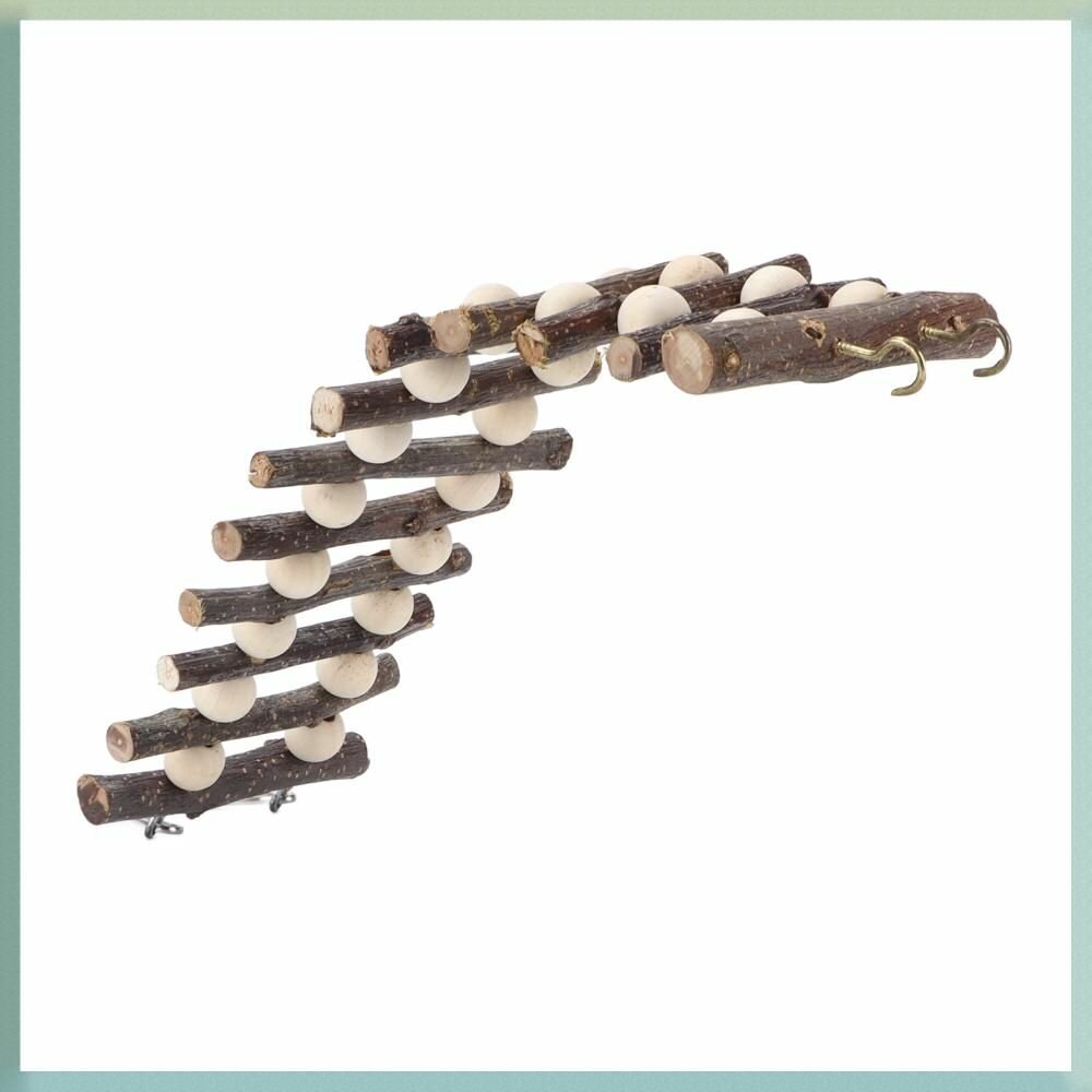 Деревянная лестница для мелких питомцев, удобный игрушечный мостик, для хомяков и попугаев