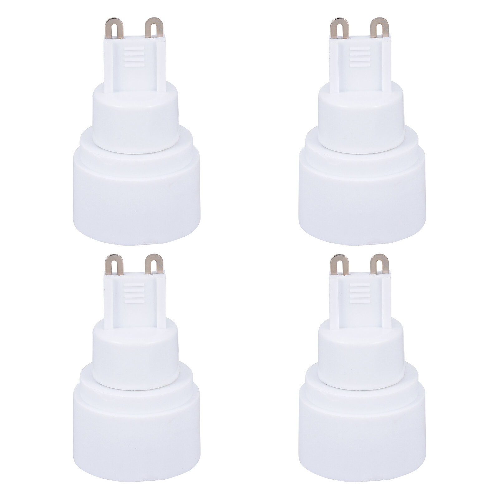 Конвертер для установки ламп G9 в E14 с хорошей текстурой материала, удобен для использования, 4 шт, 4.80x2.60x2.60 cm