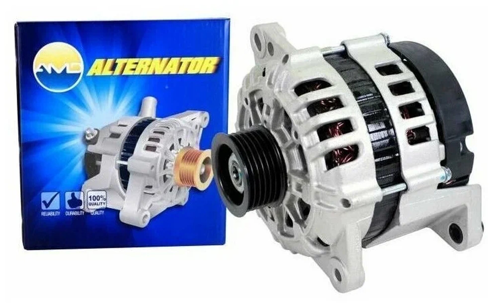 Генератор AMD AMDEL587, для Chevrolet Lacetti J200 и Aveo T200/T250