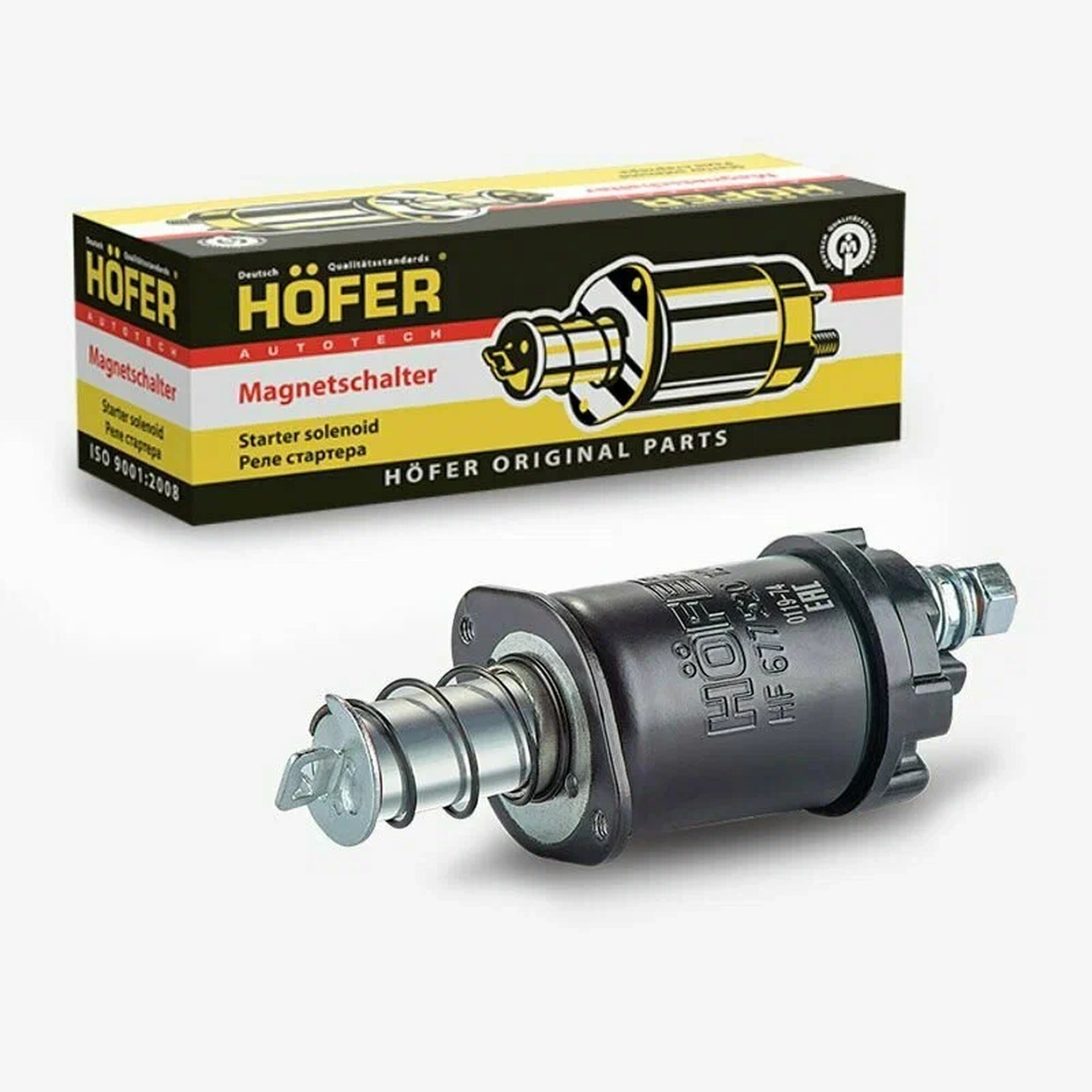 Реле втягивающее ВАЗ 2101-2110 (для редукт. стартеров), HOFER HF677520