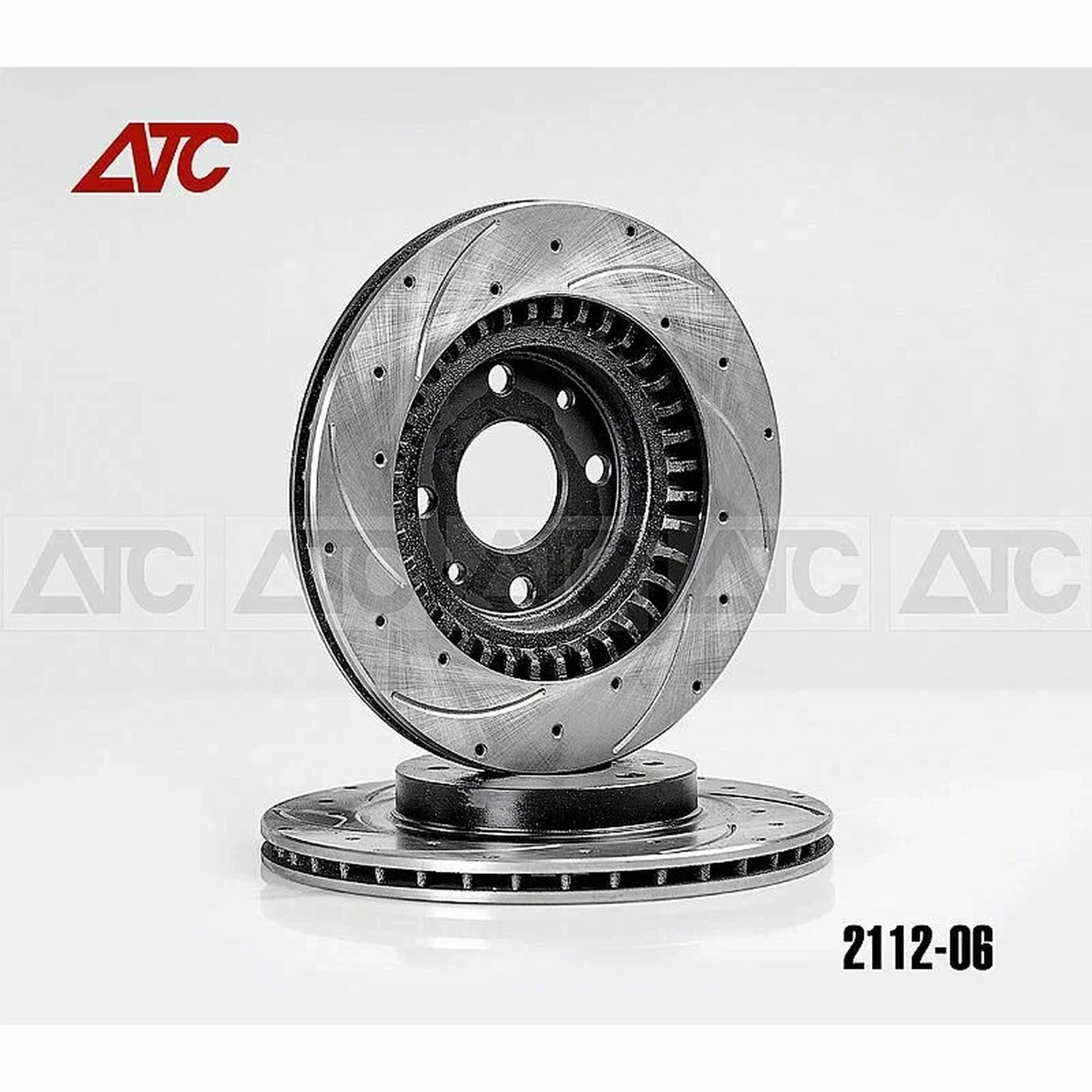 Тормозной диск передний АТС 211206 для а/м LADA Kalina/Granta