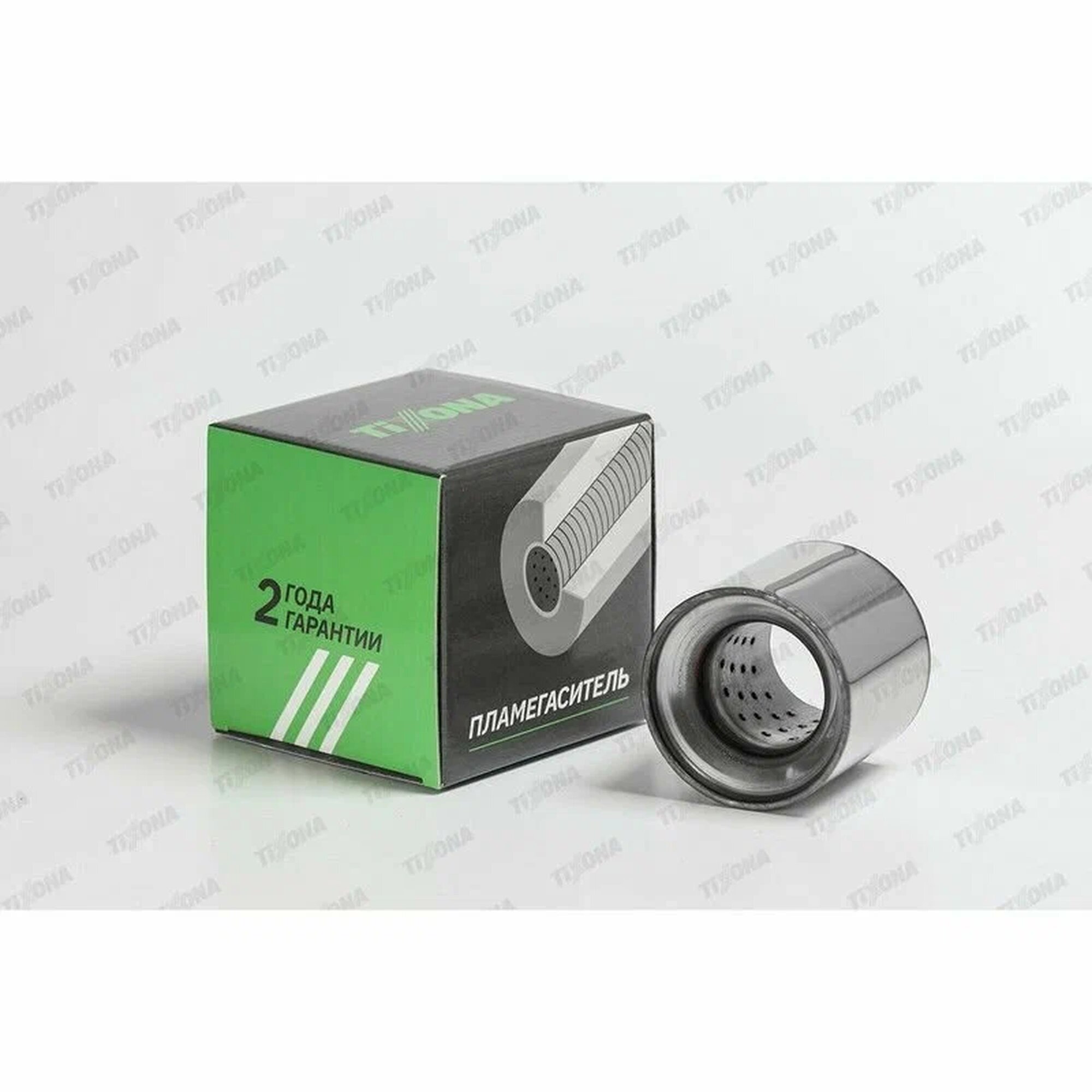 Пламегаситель Tixona Z908057, нержавеющая сталь, 90х80х57 мм