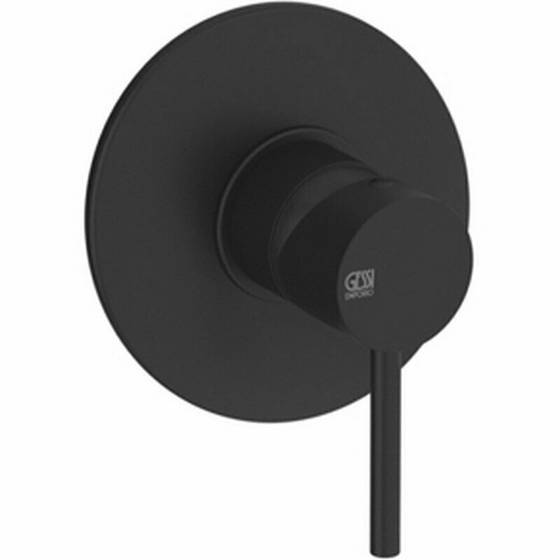 Gessi Emporio Via tortona Внешние части для настенного смесителя на 1 позицию, цвет: Black XL