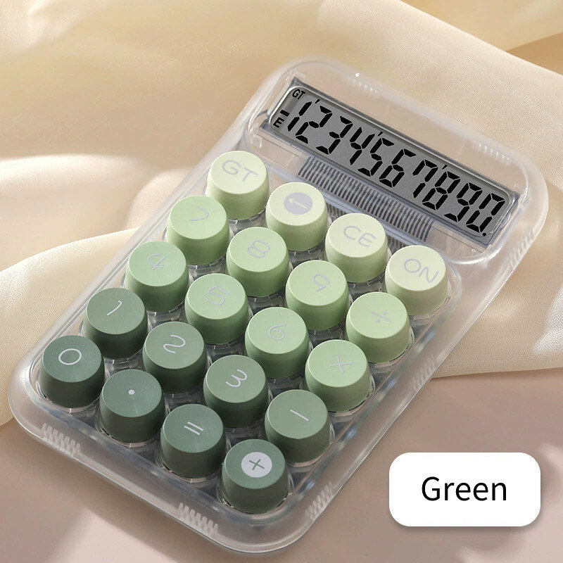 Научный калькулятор abs высокого качества с градиентными цветами и механической клавиатурой для простого вычисления зеленый