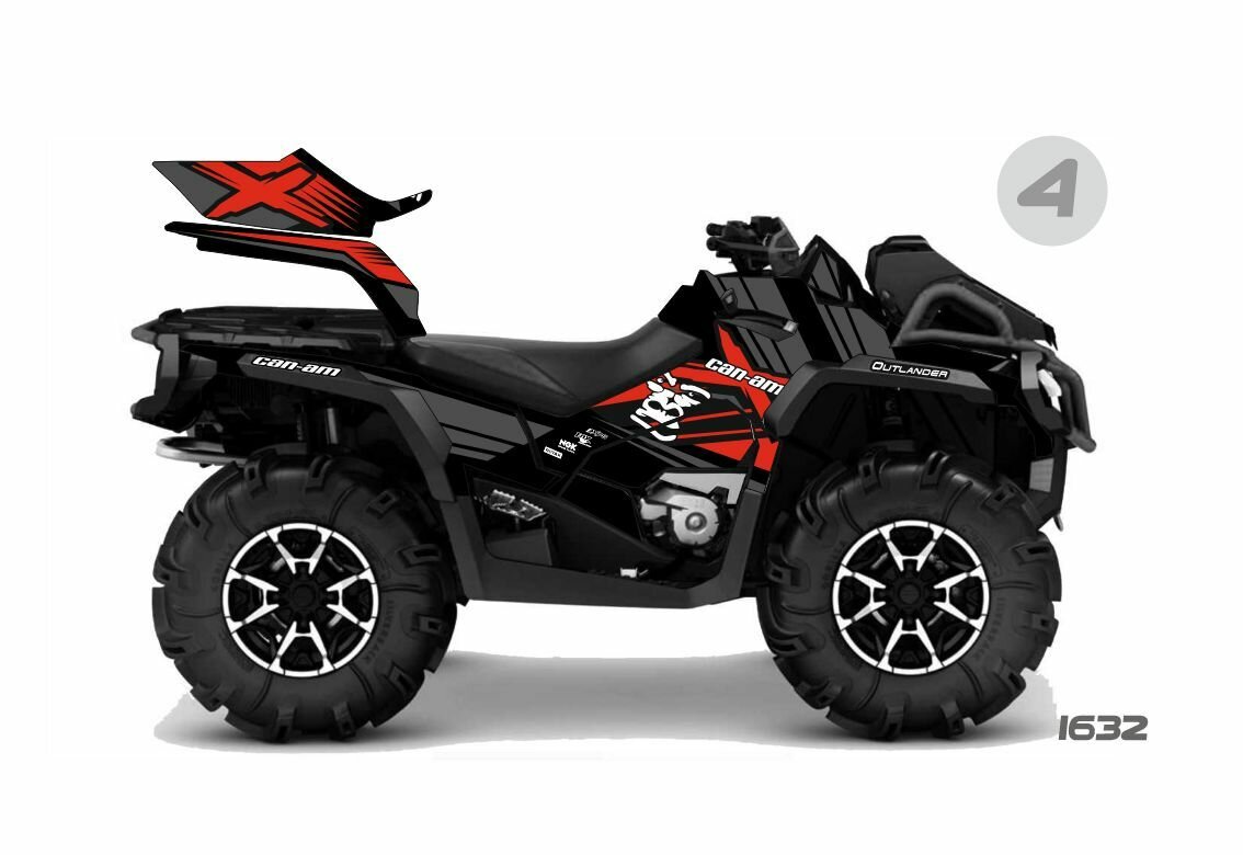 Комплект виниловых наклеек для квадроцикла BRP Can-Am Outlander G2 2014-2023 защищенные броней #1632