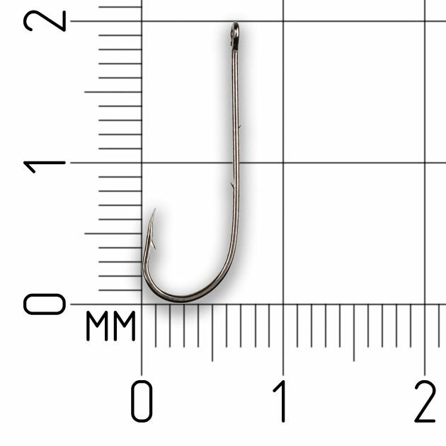 Крючки Mikado SENSUAL - ROUND с заусенцами № 8 BN (с ушком) ( 10 шт.)