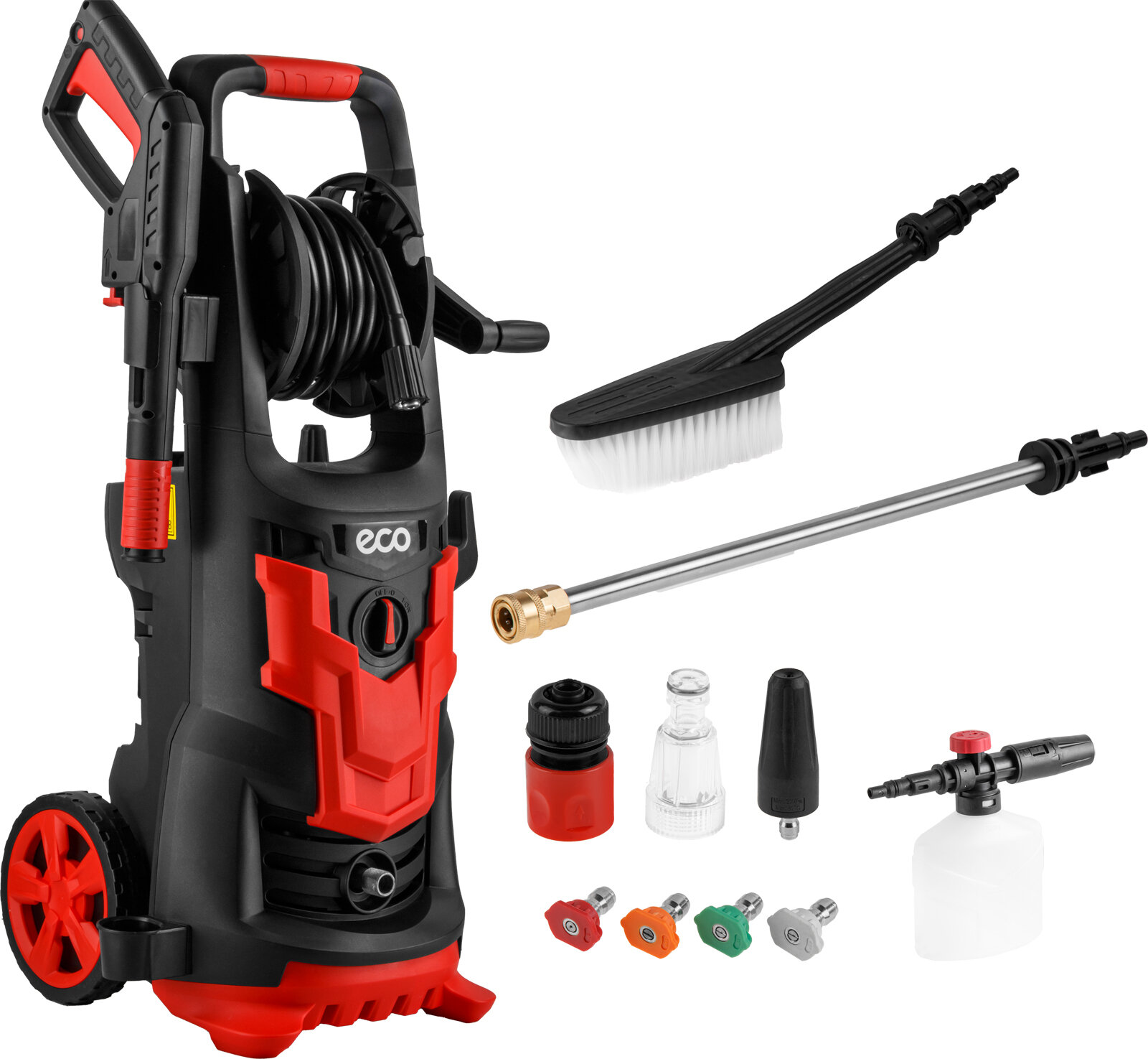 Мойка высокого давления для автомобиля и дома электрическая ECO HPW-1724RSi, с функцией самовсасывания (EC4910-3)