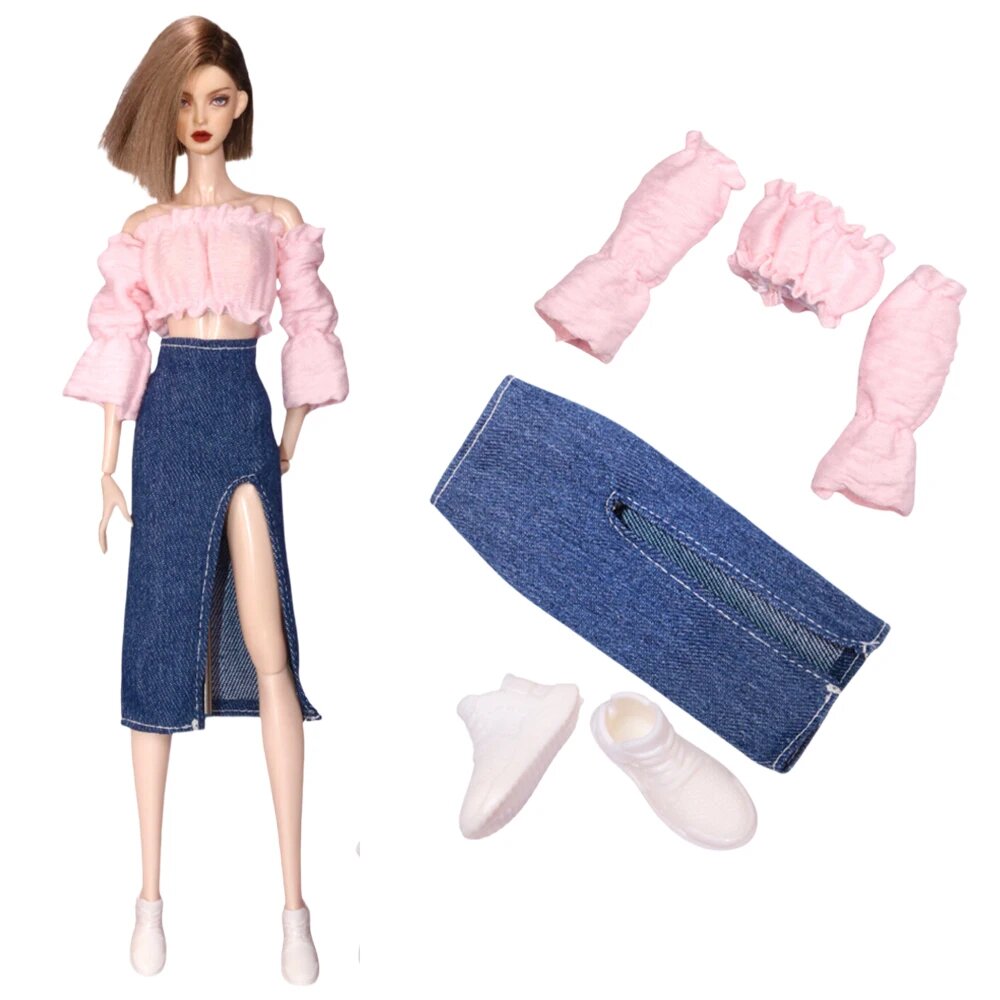 11,5-дюймовый наряд для куклы, супермодель 1/6, одежда для куклы, 30 см, обувь для куклы, повседневная одежда, летний крутой костюм, платье, аксессуары для кукол 1/6 JJ