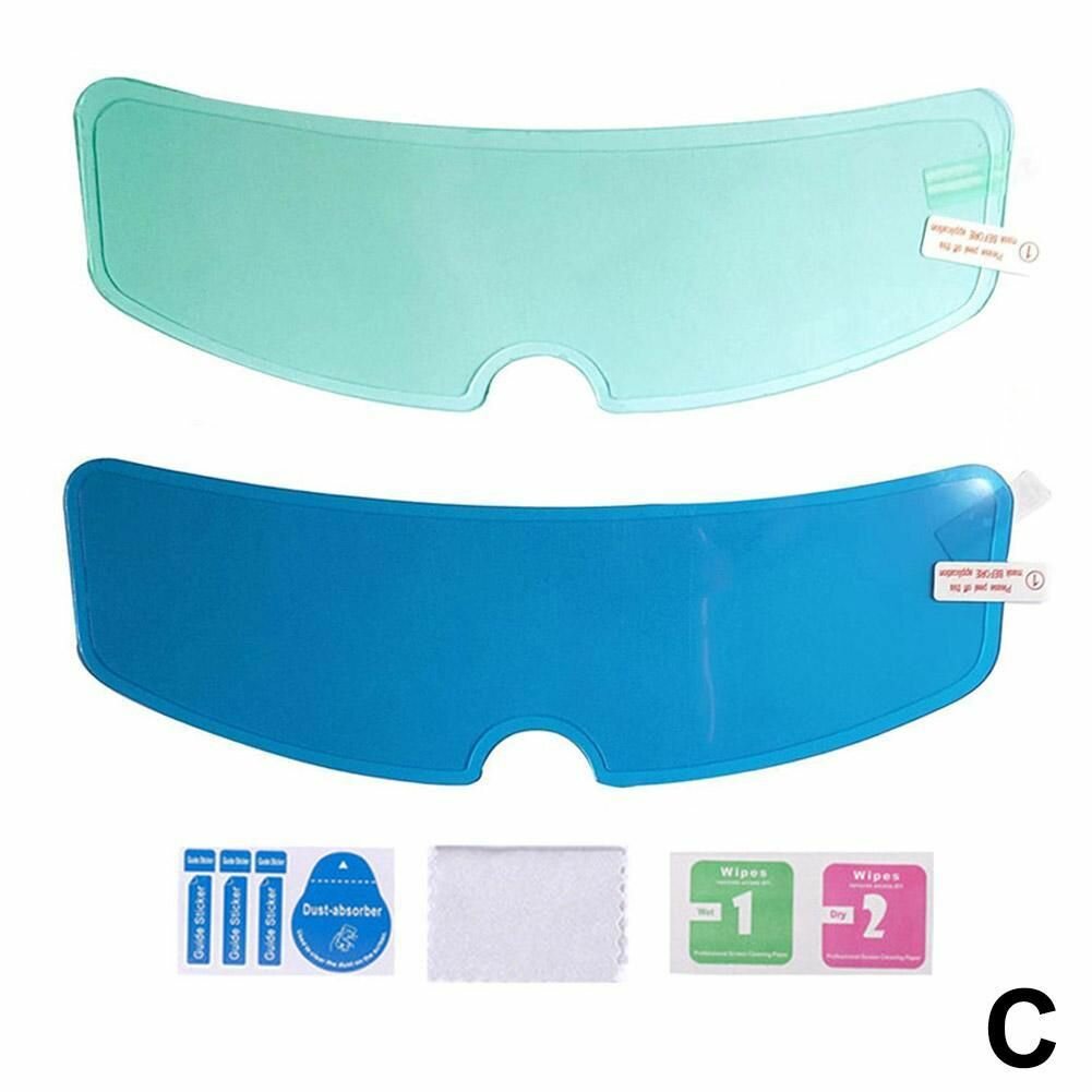 Антизапотевающая пленка для шлема электровелосипеда, универсальная гидрофобная наклейка на визор, защита от дождя и тумана