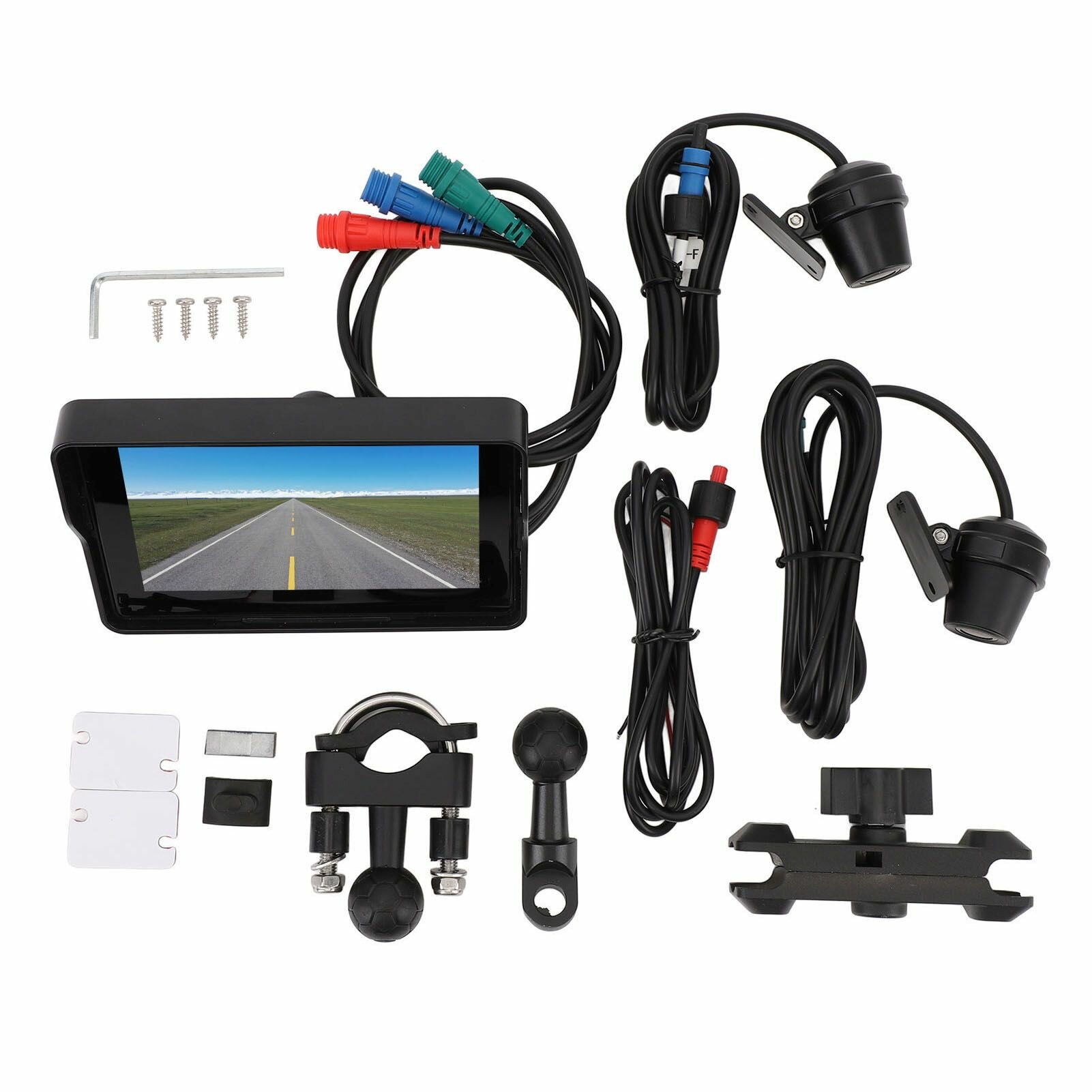 Мотоциклетный GPS-навигатор с 5" экраном, Bluetooth, Carplay, Android Auto (с DVR)