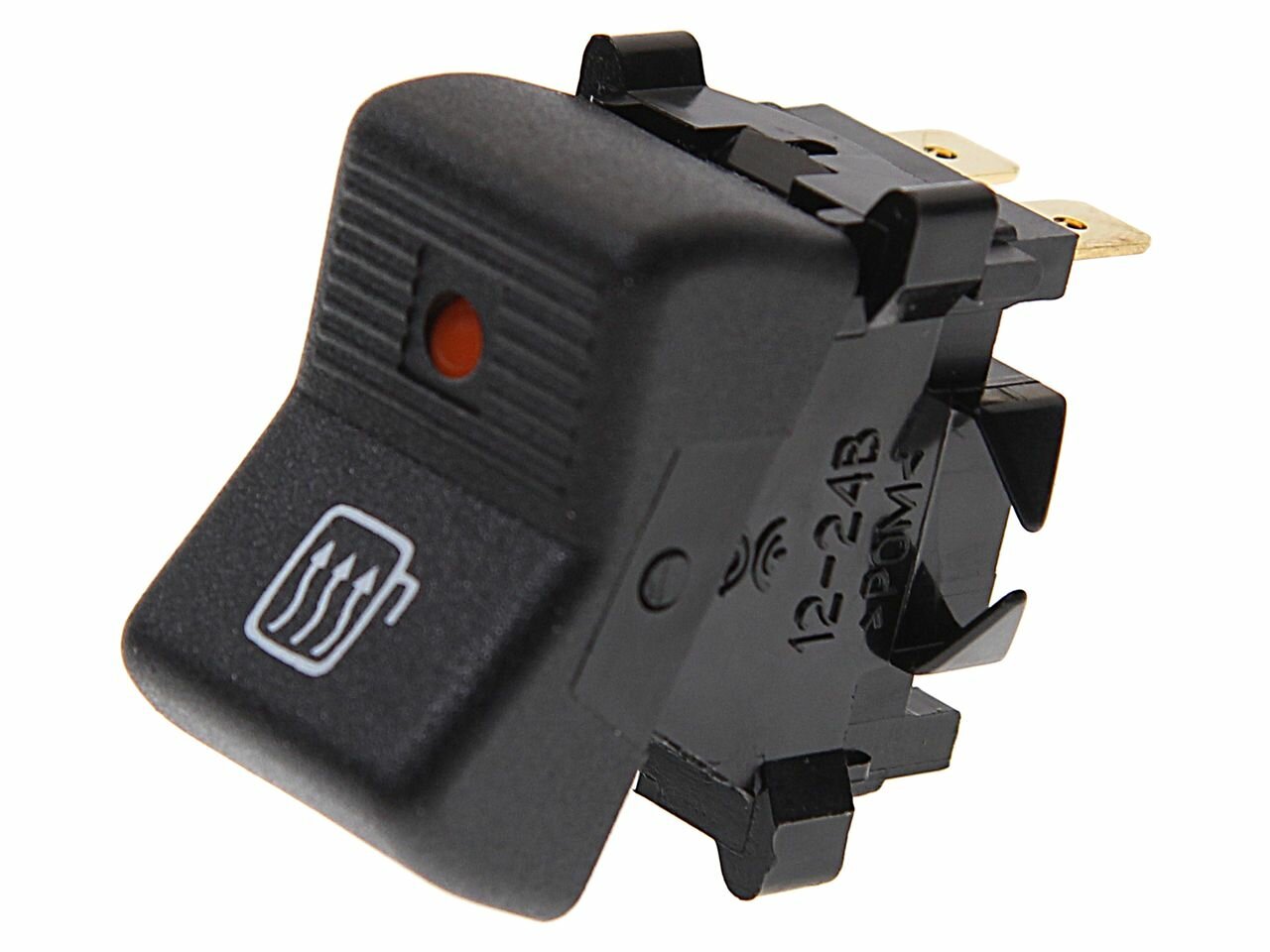 Выключатель клавиша КАМАЗ обогрева зеркал (с лампочкой) радиодеталь