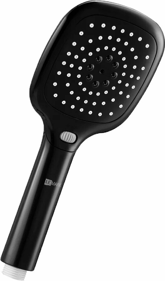 Душевая лейка Lemark LM1013Black 3 режима, лейка для душа, черная, матовая, квадратная