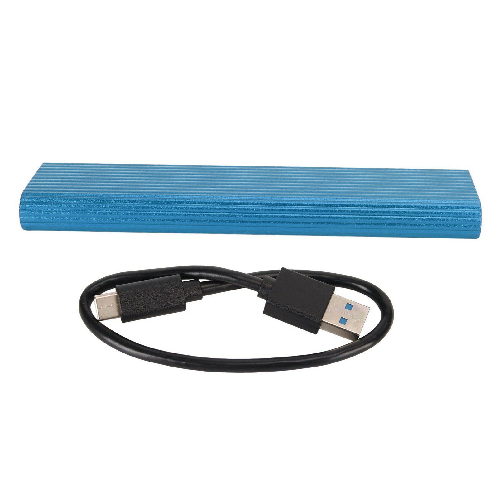 Внешний жесткий диск M.2 NGFF 10 Гбит/с, интерфейс Type-C, алюминиевый корпус, портативный накопитель для ноутбука, ПК, моноблока, синий, 1 ТБ