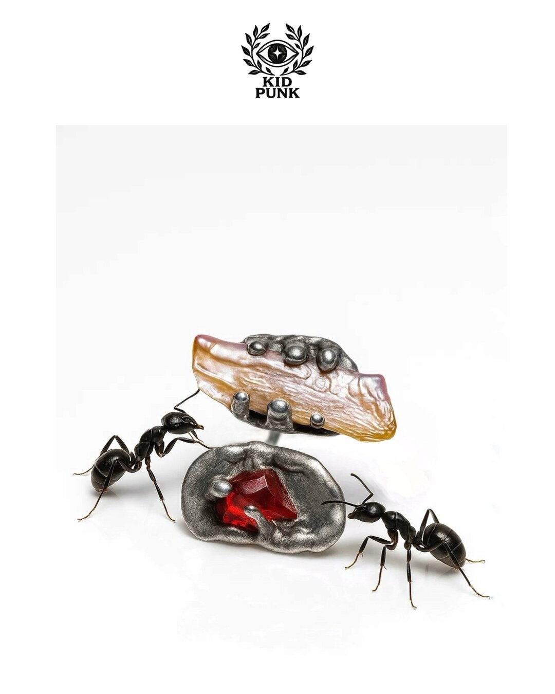 Кольцо, жемчуг пресноводный, стекло