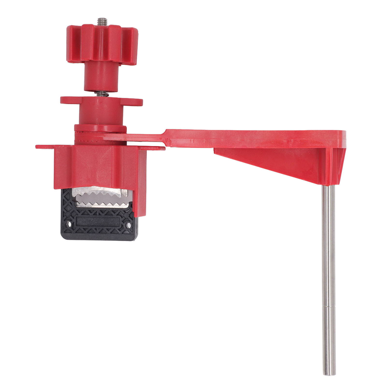 Универсальное устройство блокировки шарового клапана с одним рычагом, изготовленное из нейлона и нержавеющей стали.