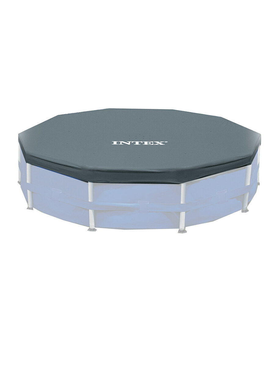 Тент ПВХ , натяжной INTEX для каркасных бассейнов, диаметр 3,66