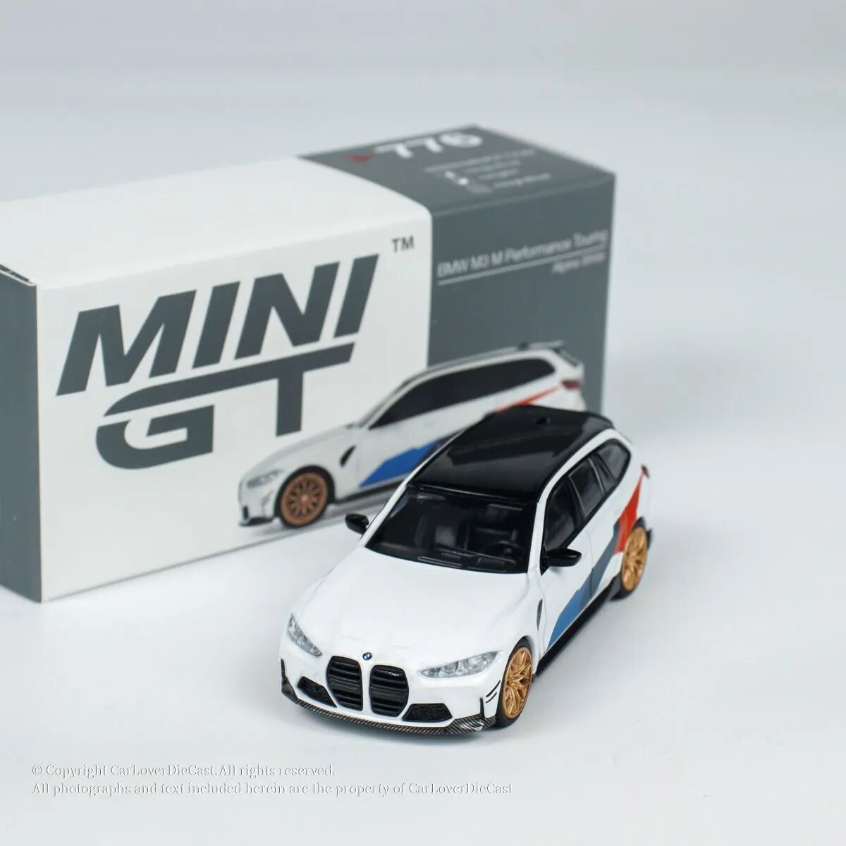 MINIGT 1:64 #776 BMW M3 TOURING Alpine White Легковая модель автомобиля