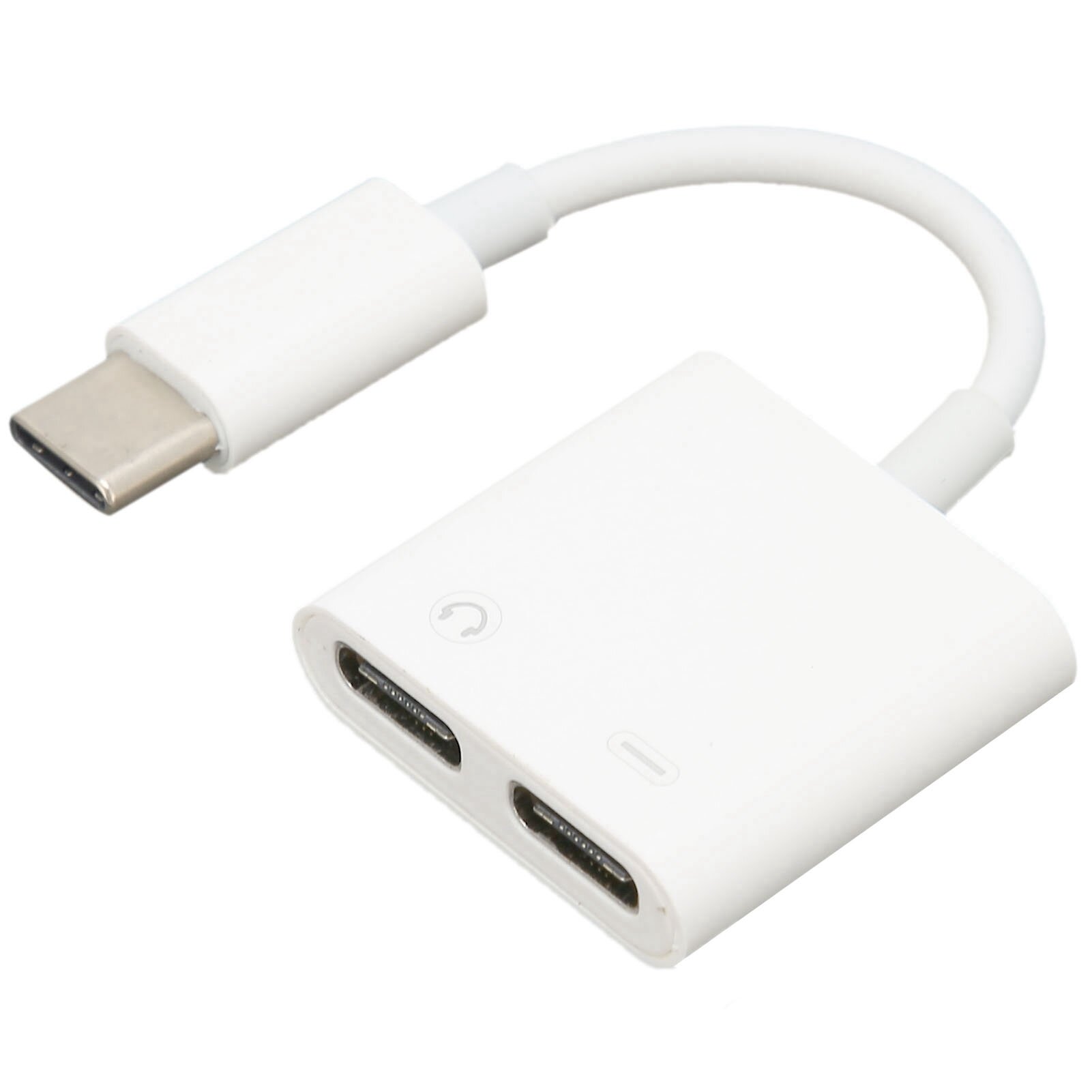 Двойной тип C Цифровой аудио -адаптер кабель стабильный прочный двойной тип C Адаптер наушников C