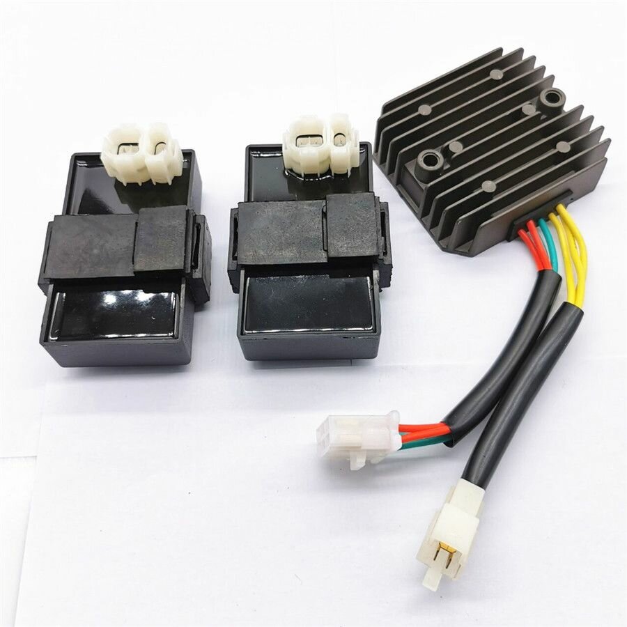 2 X CDI + 1 Регулятор выпрямителя для Honda XL600V Transalp XRV 650 Africa Twin MS8 CI558