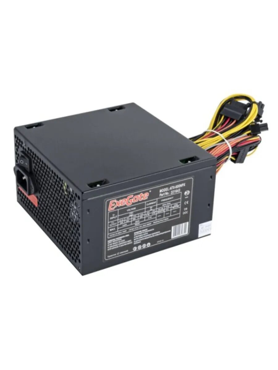 Блок питания 600NPX EX221643RUS черный - 600 Вт