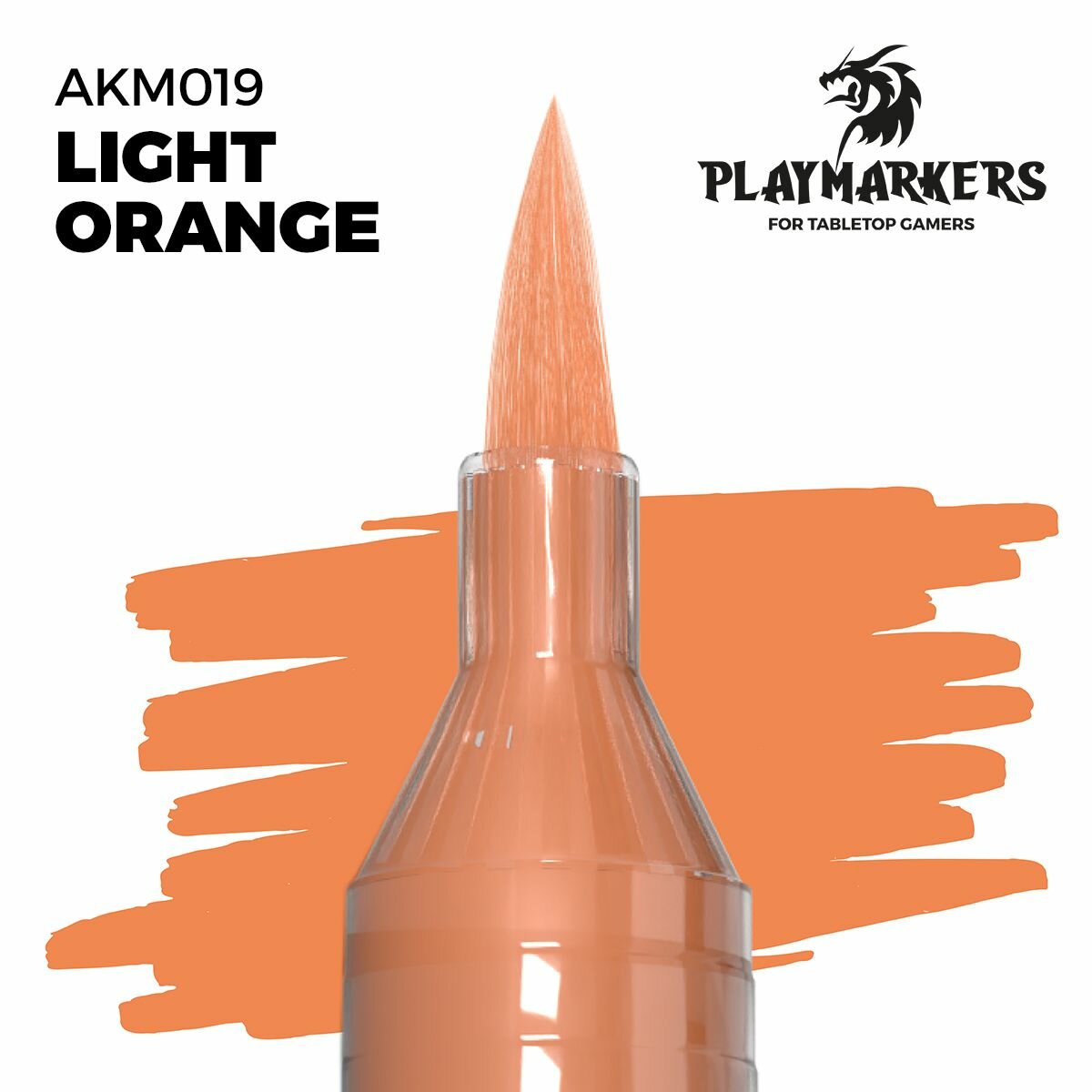 Акриловый маркер с кистью AK Interactive Playmarkers - Light Orange