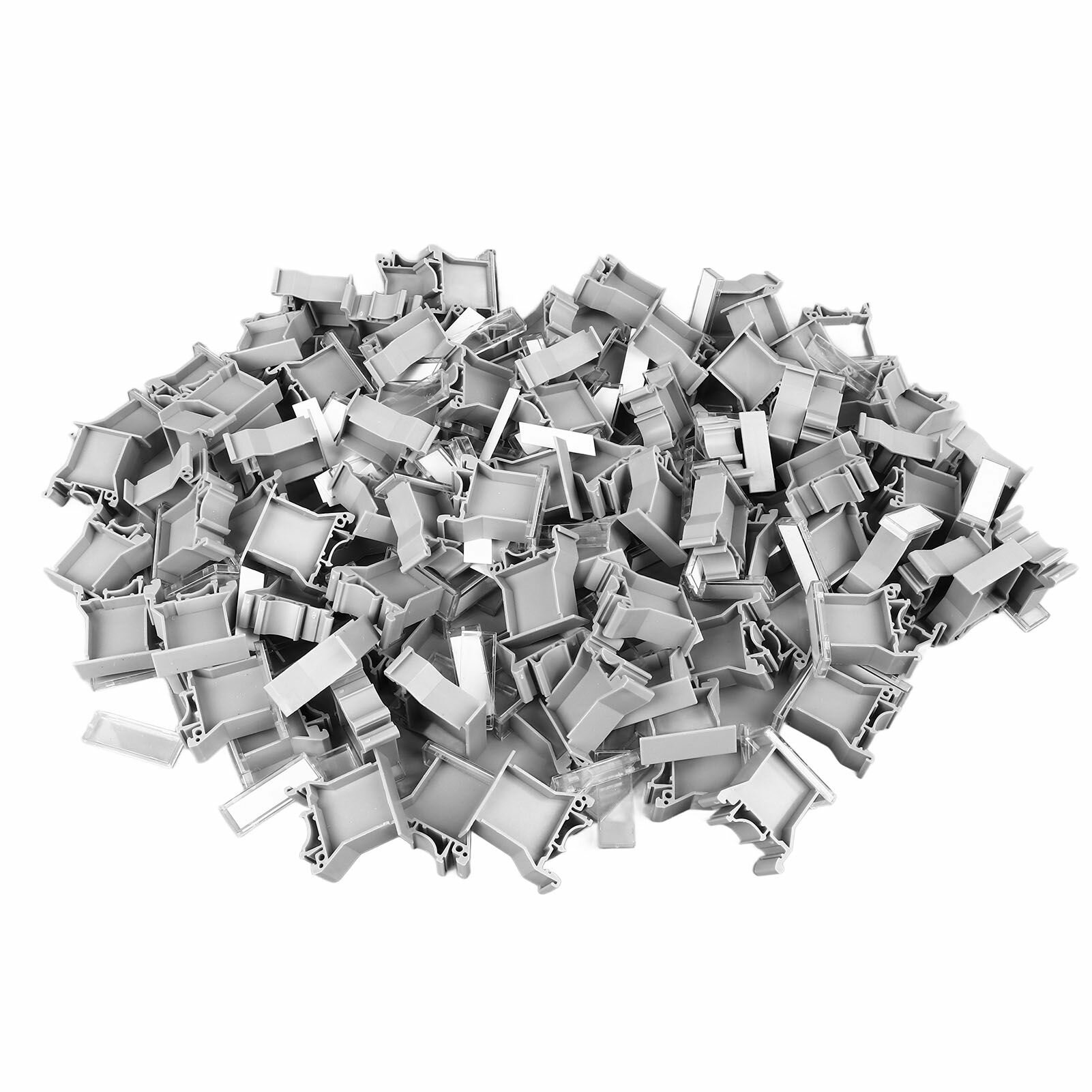 100 шт, набор блоков для маркировки клемм B2, PA66, маркер для направляющих DIN-рейки для идентификации