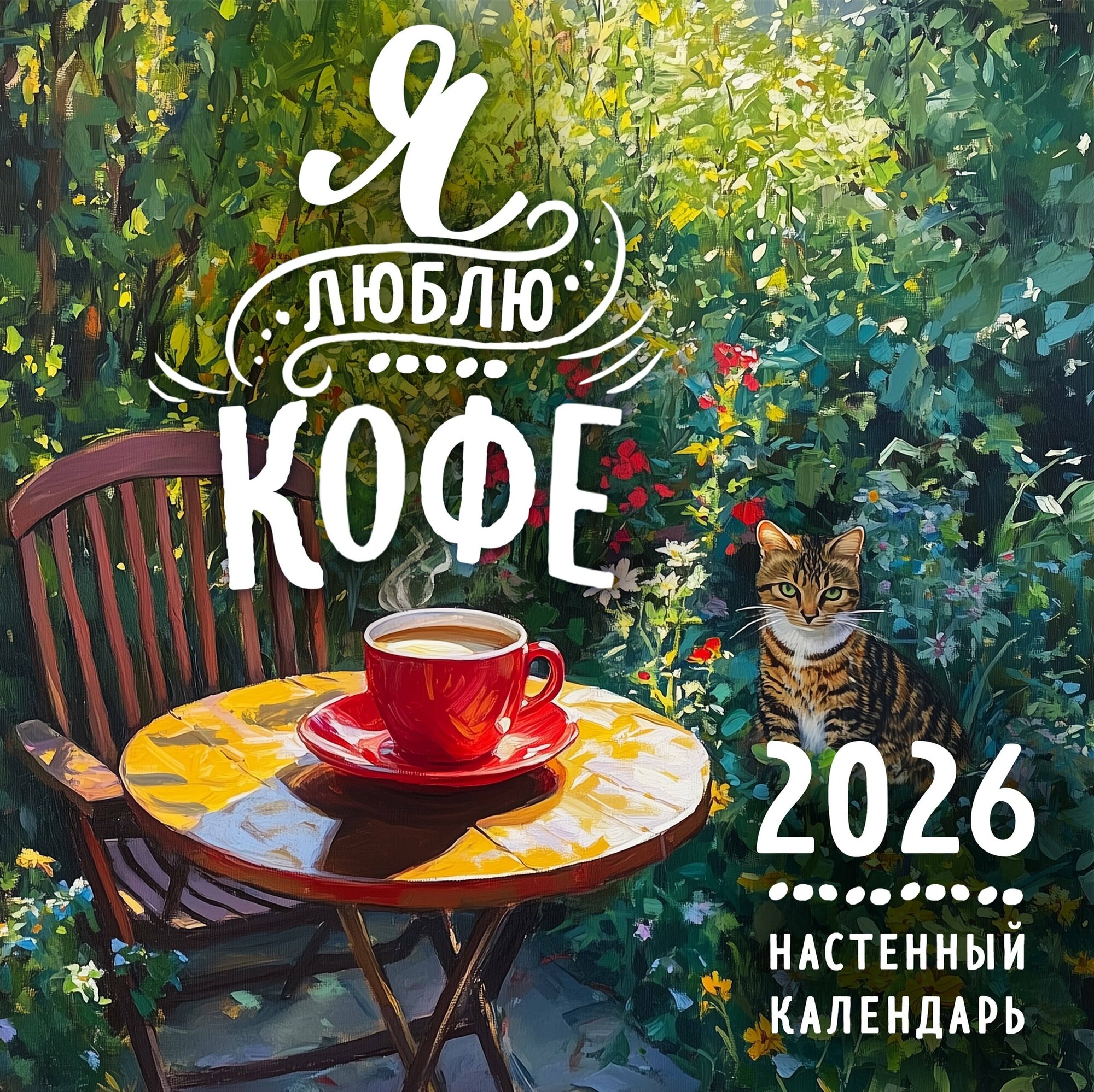 Я люблю кофе. Календарь настенный на 2026 год (300х300 мм)