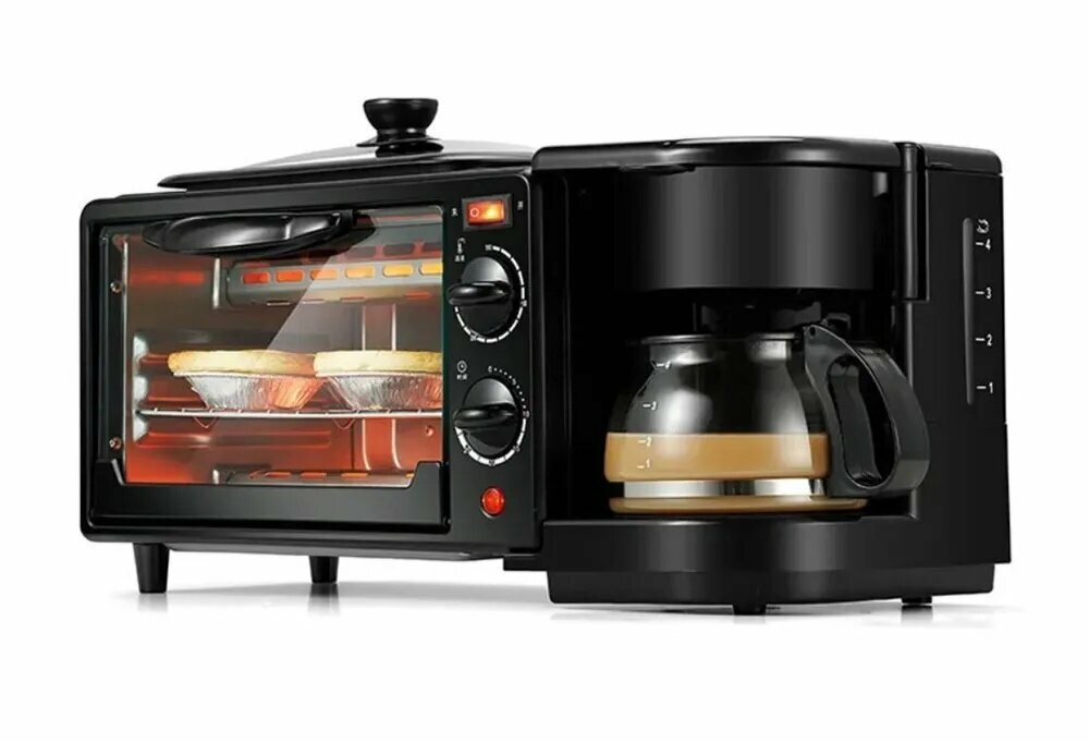 Электрогриль Sokany, многофункциональный, 2 в 1, с кофеваркой, 600мл, 30 мин