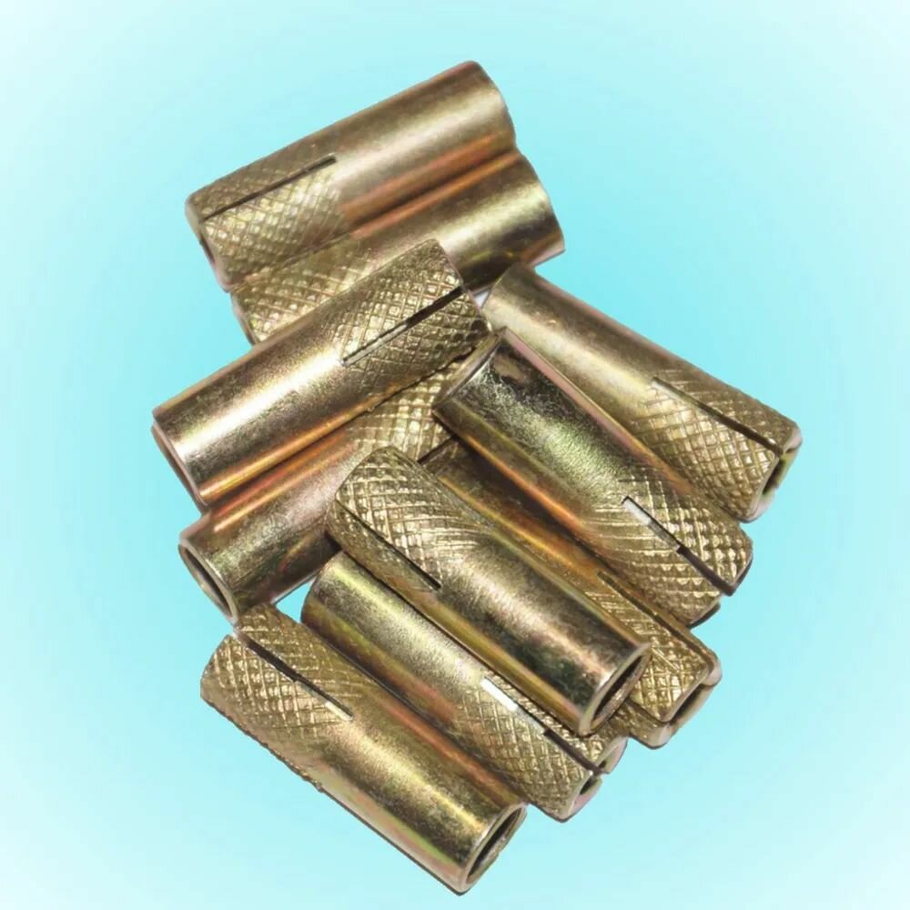 Анкер Шпунтик М8, забивной, сталь, оцинкованное покрытие, 50шт