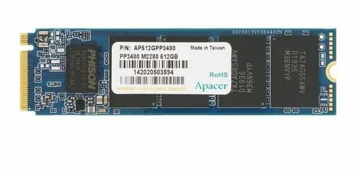 512 ГБ SSD M.2 накопитель Apacer PP3480 (AP512GPP3480-R)