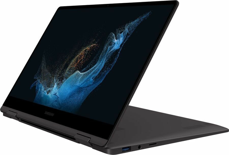 13.3" Ноутбук-трансформер Samsung Galaxy Book 2 360 13.3" (NP730QED-KA1IN) серый - 1920х1080, OLED, Intel Core i7 1255U, ядра: 10 х 1.7 ГГц, 16 ГБ, SSD 512 ГБ, Intel Iris Xe graphics, Windows 11 Home