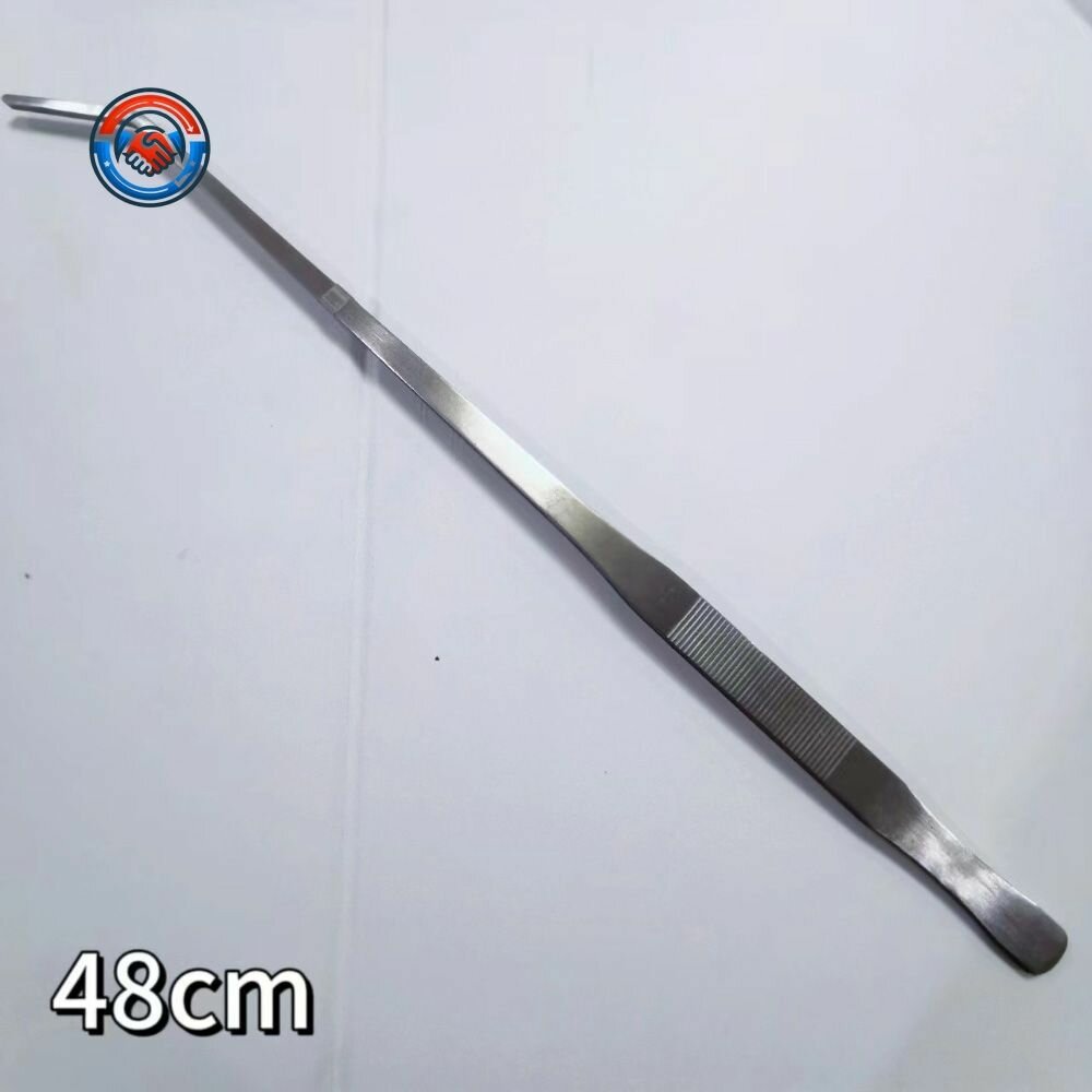 Длинные аквариумные щипцы из нержавеющей стали 48 см, аксессуары для чистки и декора террариума, удобные аквариумные клещи для растений и грунта