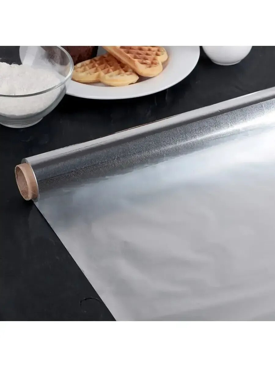 Фольга алюминиевая Универсальная, 44 см*50 м, 11 мкм