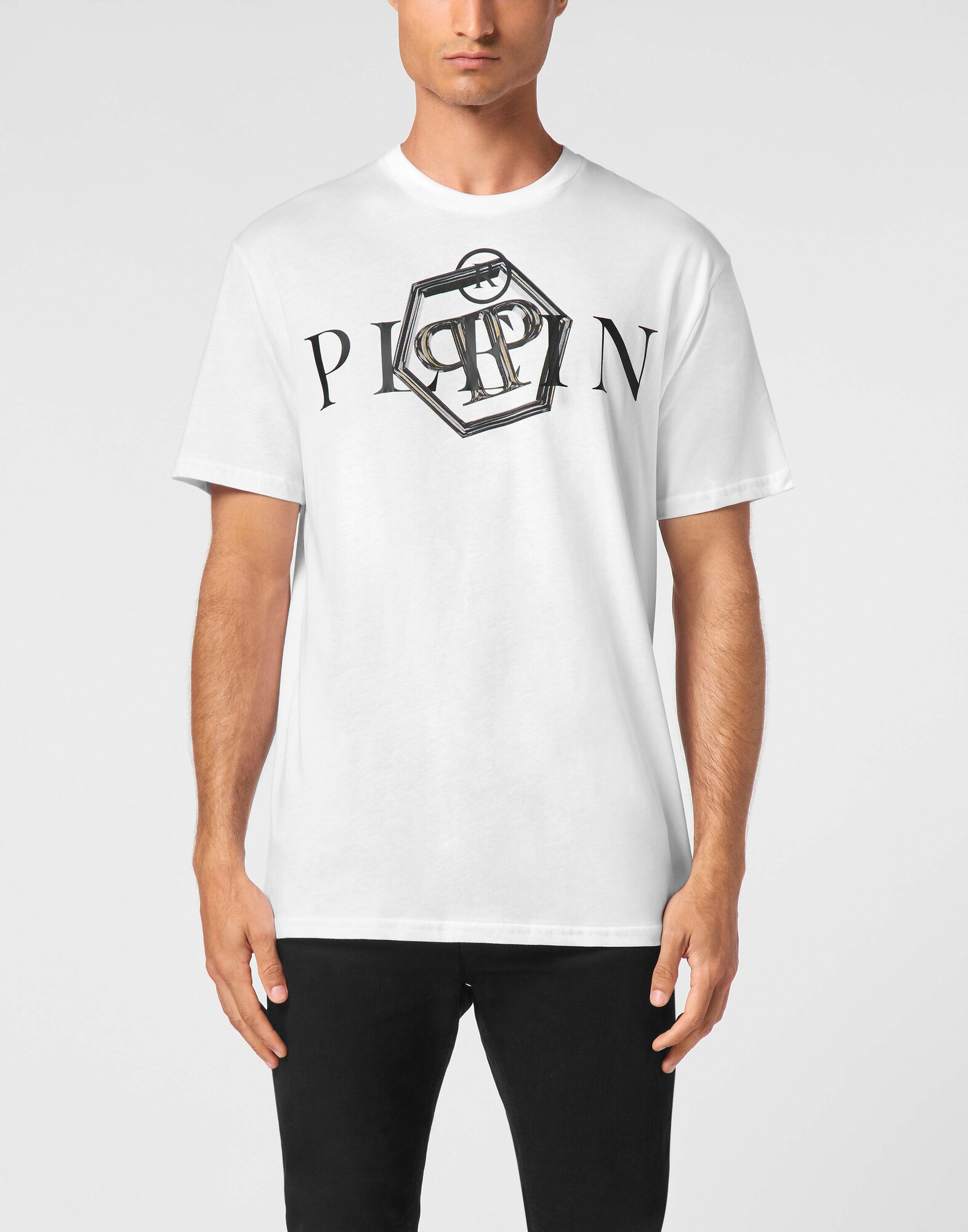 Футболка спортивная PHILIPP PLEIN, размер 58, белый — фото 1