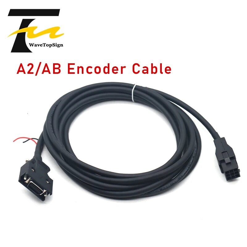 WaveTopSign Кабель энкодера серводвигателя для Delta 10M, A2 Encoder Cable