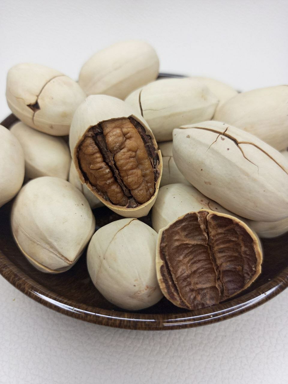 Пекан орех светлый обжаренный в масле какао