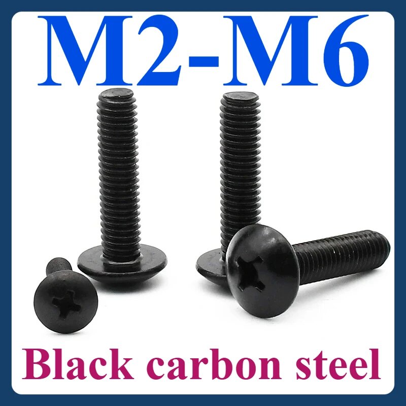 Винты Phillips из углеродистой стали M2 M2.5 M3 M4 M5 M6 M3x5-100pcs