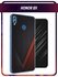 Силиконовый чехол на Honor 8X / Хонор 8Х с принтом "Красный карбон"