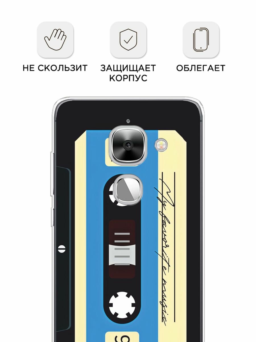 Чехол на LeEco Le 2/2 pro / Лееко Ле 2/2 про с принтом "Темная кассета" — фото 1