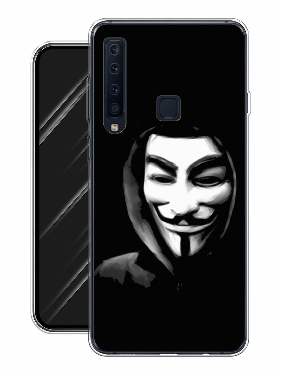 Чехол на Samsung Galaxy A9 2018 / Самсунг Галакси А9 2018 с принтом "Анонимус" — фото 1